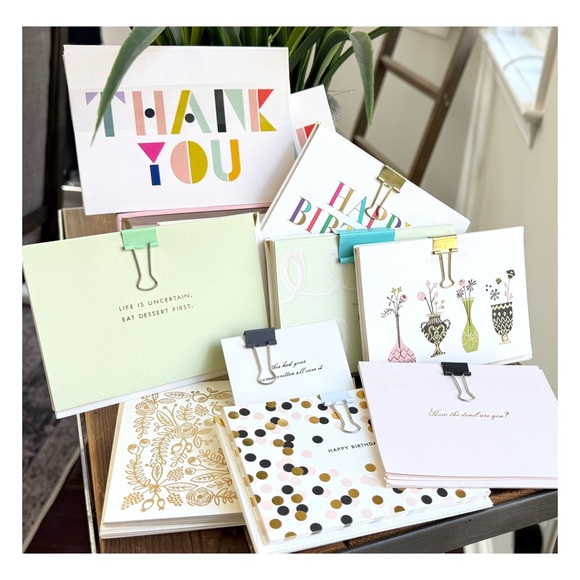 kate spade | Office | Kate Spade Rifle Paper Co Greeting Card Bundle ...